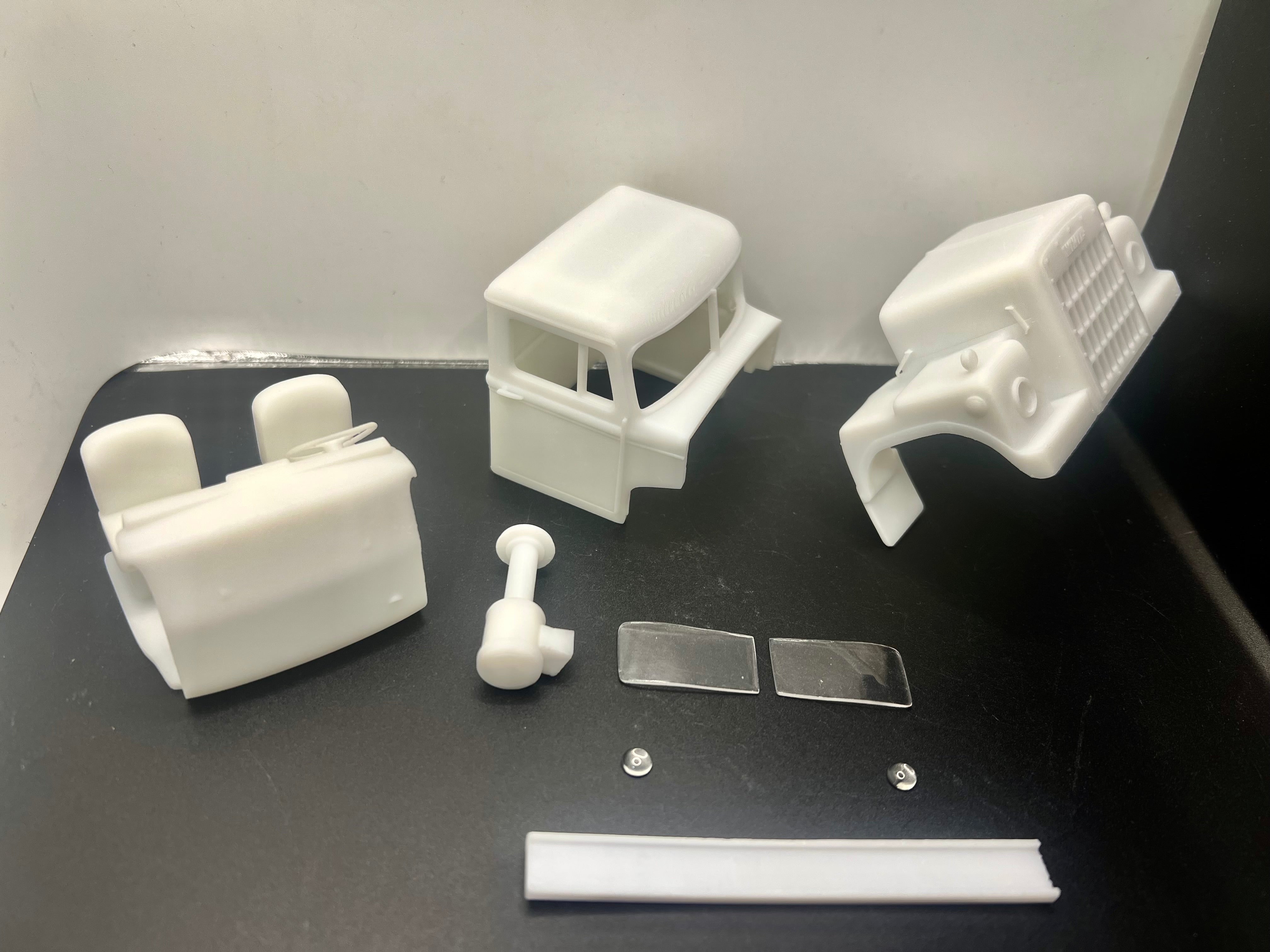 White 9000 resin model truck conversion cab, 1/25, 1/32 scales – Global ...