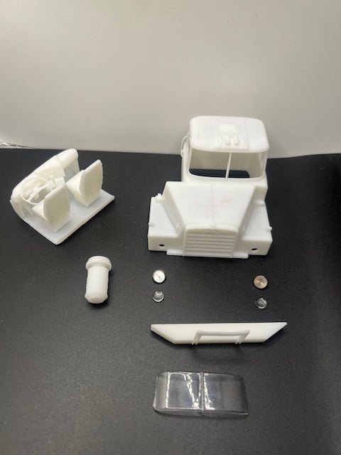 Mack DM 600 (steel hood style) resin model truck conversion cab, 1/24 ...