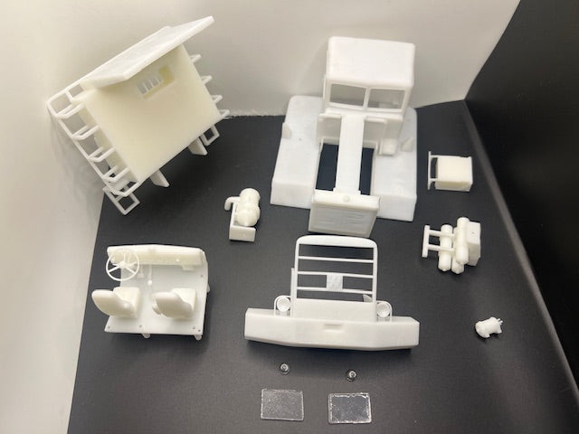 Hayes HDX Resin Model Truck Conversion Cab for 1/24, 1/25, 1/32 AMT, R ...