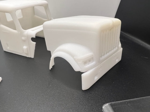 International HX Resin Model Truck Conversion Cab 1/14 (for Tamiya R/C ...