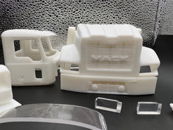 Mack Titan ( American version) resin model truck cab conversion kit, 1 ...