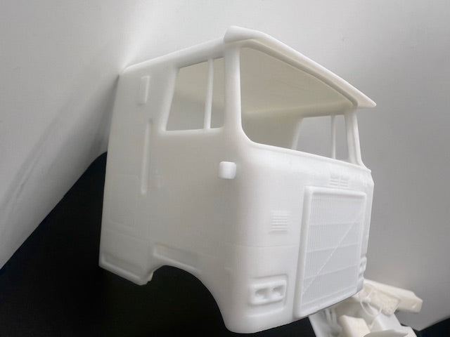 White - GMC WHL64T Cabover Resin Model Truck Sleeper Conversion Cab, 1 ...