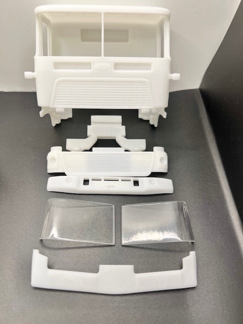 Ford CL 9000 Day Cab Resin Model Truck Conversion Cab, 1/14 (for Tamiy ...