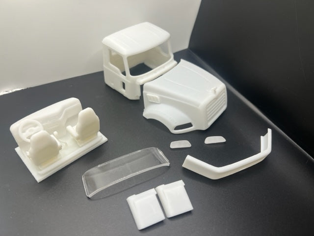 Mack Granite GU8 resin model truck conversion cab. 1/24, 1/25, 1/32 sc ...