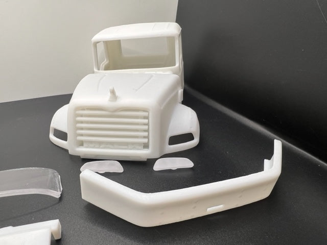 Mack Granite GU8 resin model truck conversion cab. 1/24, 1/25, 1/32 sc ...