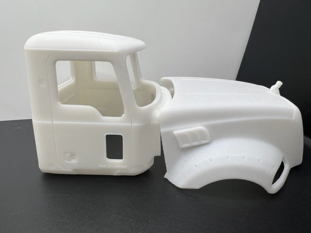 Mack Granite GU8 resin model truck conversion cab. 1/24, 1/25, 1/32 sc ...